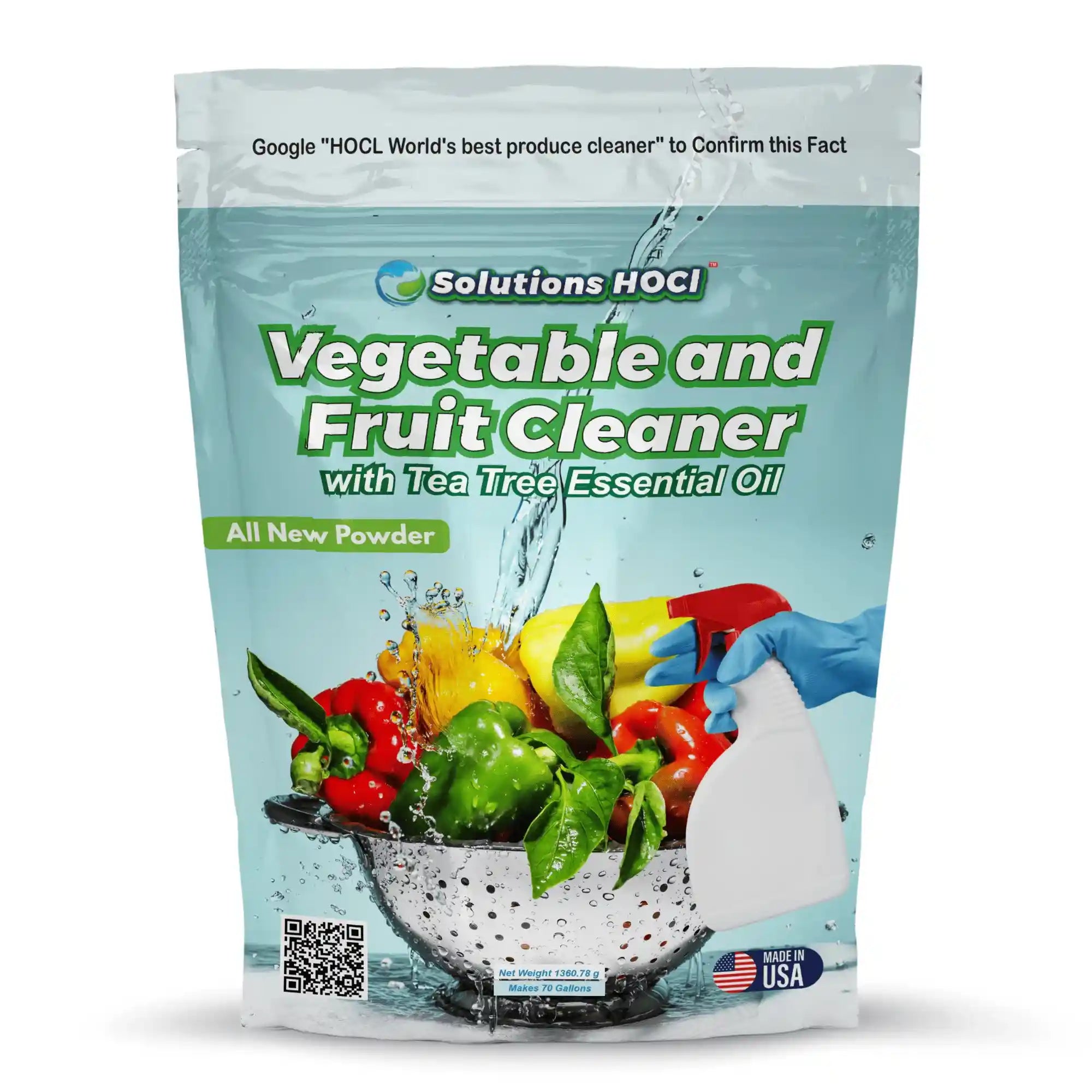 SolutionsHOCl® Vegetable and Fruit Cleaner with Tea Tree Oil ...