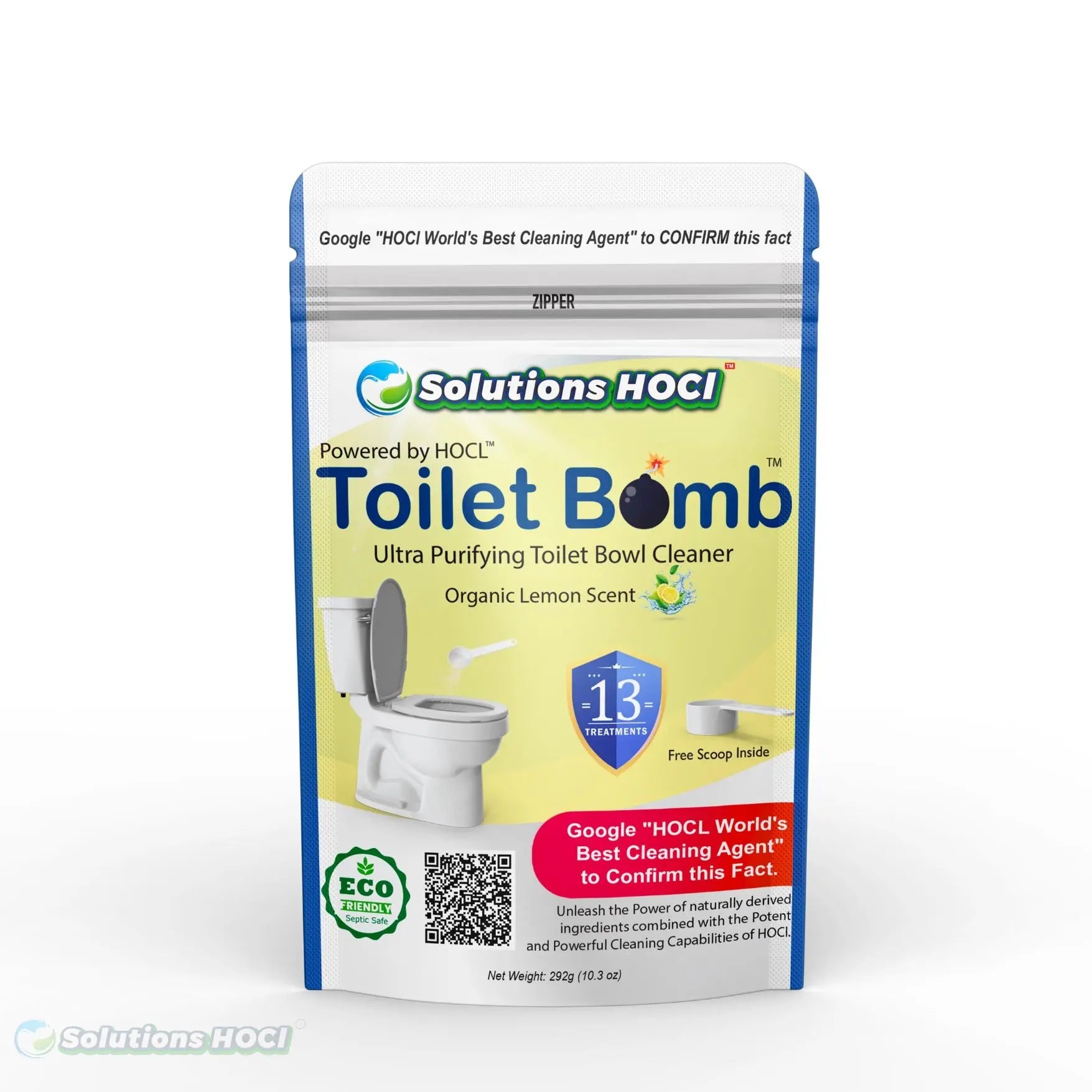 SolutionsHOCl® Toilet Bomb™ Cleaner Organic Lemon Scent – Solutions HOCL